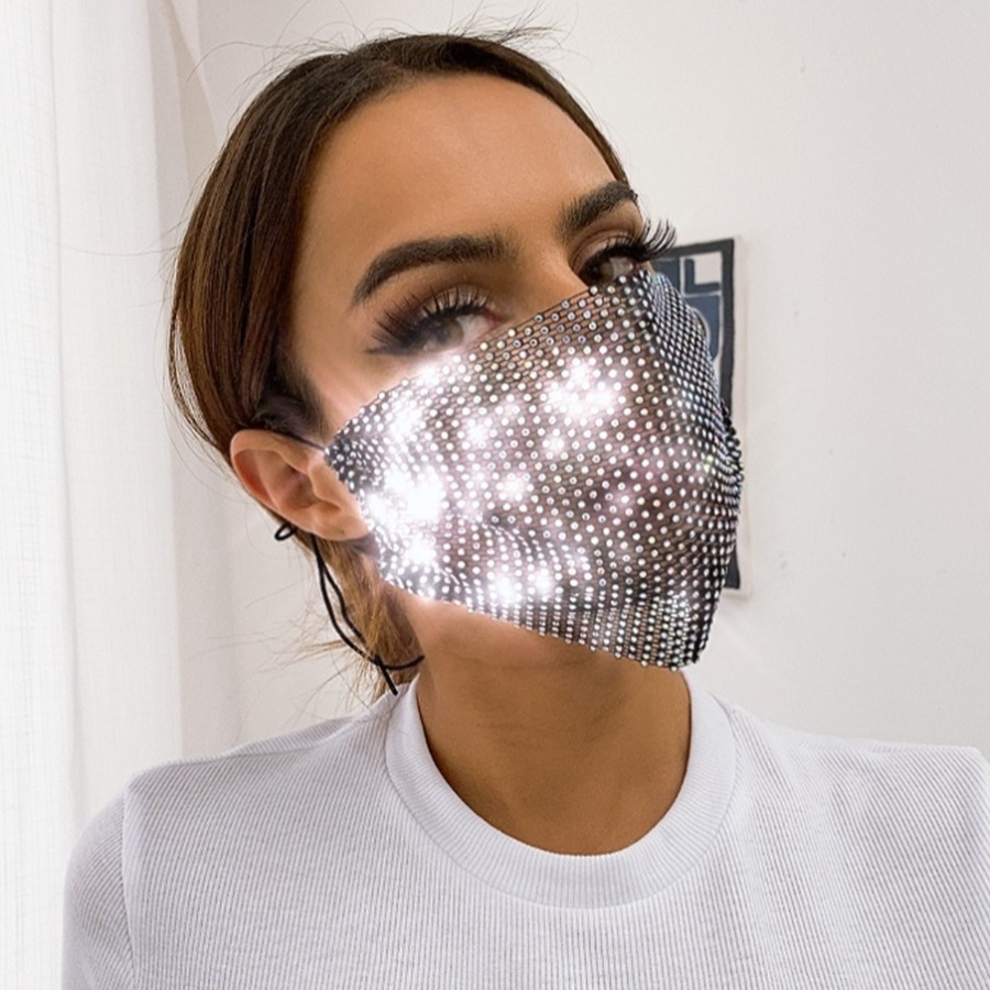 LW Rhinestone Crystal Face Mask Sale | LovelyWholesale