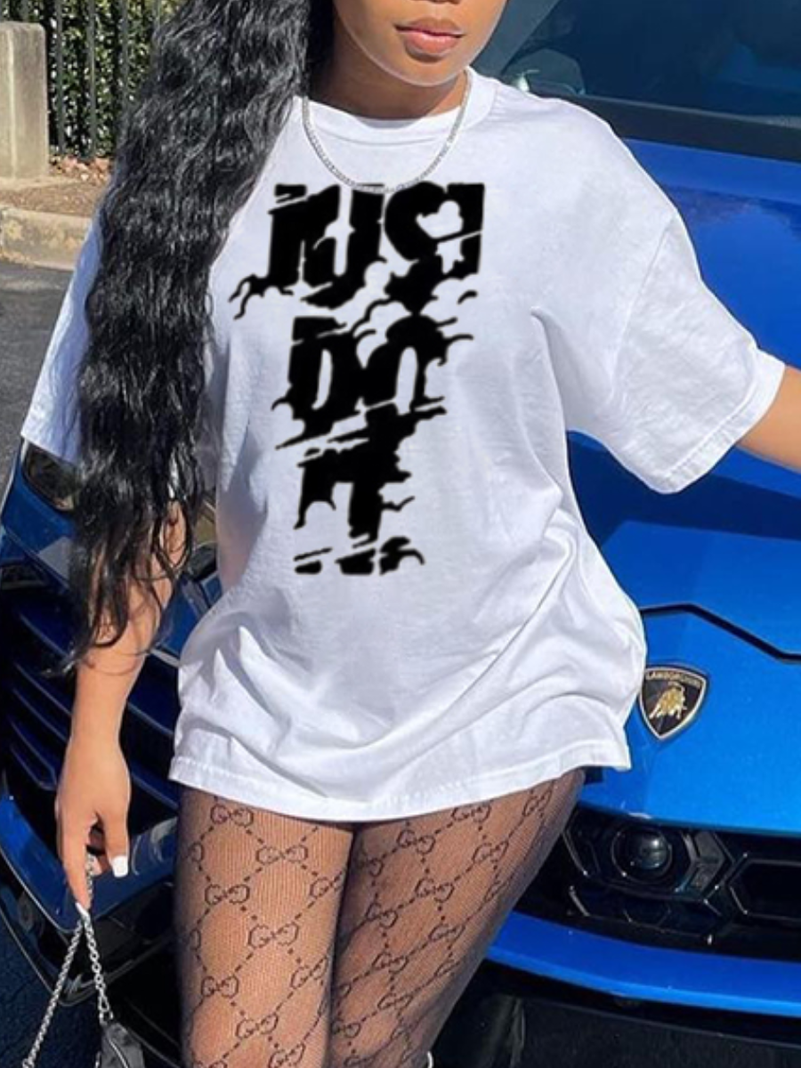 LW Just Do It Letter Print Dress Sale | LovelyWholesale